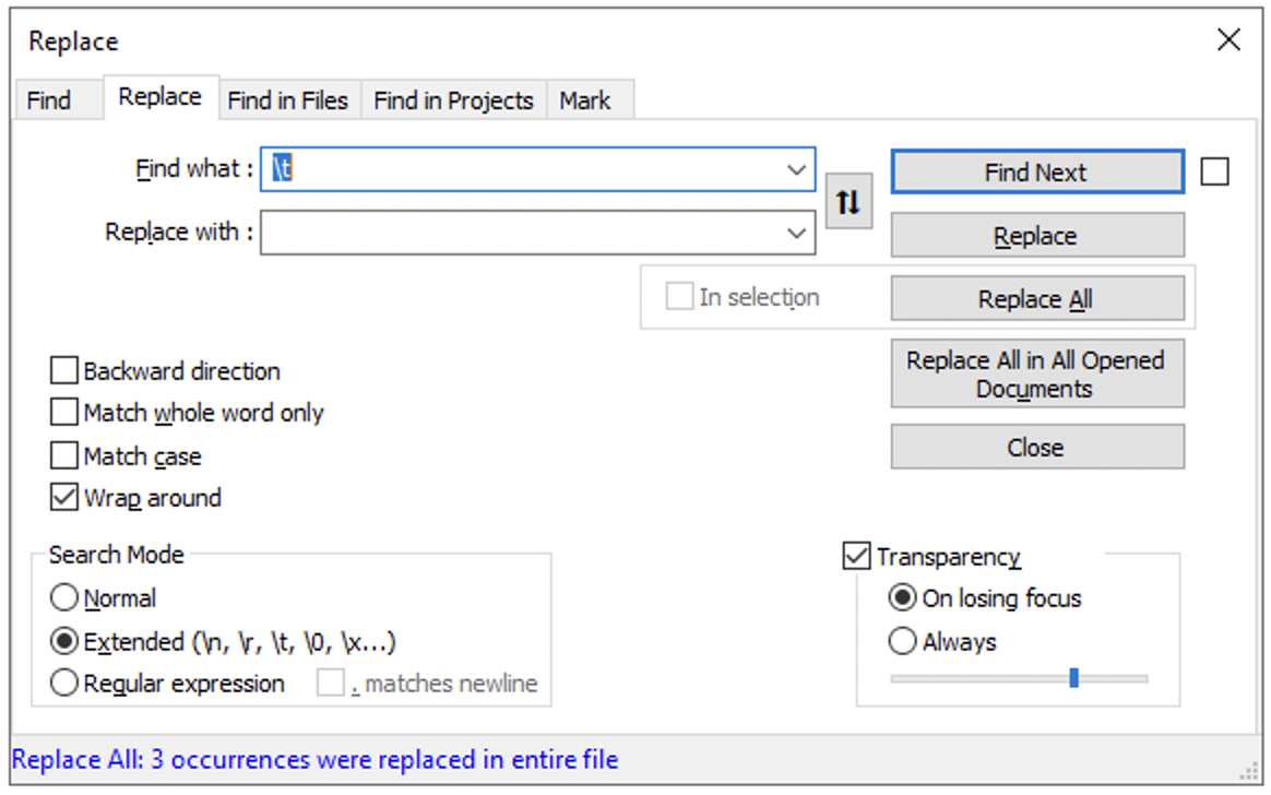 Multiple Ways To Convert Tabs With Spaces In Notepad 